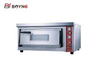 China Single Layer Gas Commercial Pizza Oven Stone Base Timer Controller High Temperature for sale