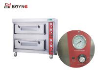 China 220V Industrial Double Deck Pizza Oven , Restaurant Automatic Pizza Oven Equipment for sale