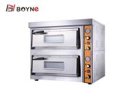 China Industrial Electric Pizza Oven Countertop 2 Layer 8.4kw 380V Ceramic Baseplate 120kg for sale