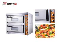 China Industrial Electric Pizza Oven Countertop 2 Layer 8.4kw 380V Ceramic Baseplate 120kg for sale