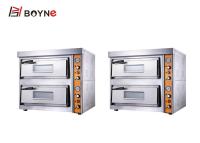 China Industrial Electric Pizza Oven Countertop 2 Layer 8.4kw 380V Ceramic Baseplate 120kg for sale