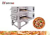 China Commercial Two Deck Electric Convection Pizza Oven 380V 18kW Stainless Steel for sale