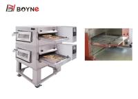 China Commercial Two Deck Electric Convection Pizza Oven 380V 18kW Stainless Steel for sale