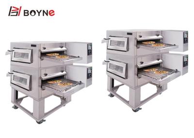 China Commercial Two Deck Electric Convection Pizza Oven 380V 18kW Stainless Steel for sale