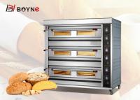 China Standard Commercial 0.9 kg/h Gas Baking Oven Three Deck for sale