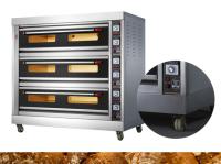 China Gas Three Deck Nine Trays Oven 1.2 Kg/H 220V Digital Control for Bakery for sale