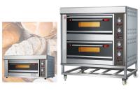China Double Deck Gas Industrial Baking Oven Four Trays For Restaurant for sale