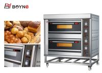 China Double Deck Gas Industrial Baking Oven Four Trays For Restaurant for sale