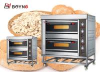 China Double Deck Gas Industrial Baking Oven Four Trays For Restaurant for sale
