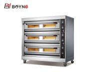 China High Temperature 304 Industrial Baking Oven 3 Deck 9 Trays for sale