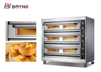 China High Temperature 304 Industrial Baking Oven 3 Deck 9 Trays for sale