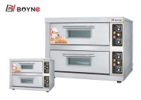 China Stainless Steel Bakery Deck Oven Electirc Two Deck For Hotel for sale