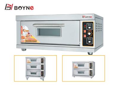 China Commercial Stainless Steel Single Deck One Tray Bakery Oven 4.8kW 220V for sale