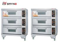 China Electric Commercial Bakery Deck Oven Three  Deck Capacity Stainless Steel Oven for sale