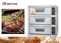 China Electric Commercial Bakery Deck Oven Three  Deck Capacity Stainless Steel Oven for sale