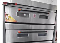 China High Temperature Bakery Deck Oven Stainless Steel 2 Deck 4 Trays Bread Oven for sale