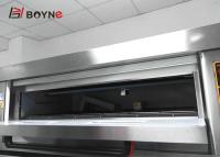China Commercial Double Glass Door Bakery Deck Oven 1 Deck 3 Trays Stainless Steel 8.4kW 380V Bread Oven for sale