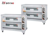 China Pizza Oven With Stone Gas Deck Oven Double Layer Bakery Kitchen Equipments for sale