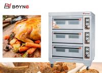 China 19.8kW Commercial Electric Baking Oven Three Deck Six Tray 380V for Bakery for sale