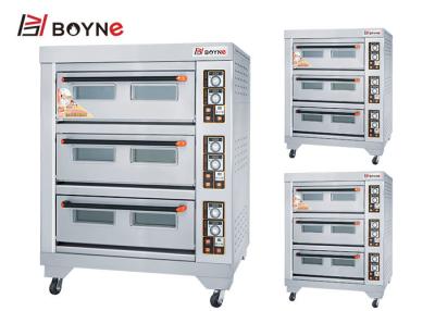 China 19.8kW Commercial Electric Baking Oven Three Deck Six Tray 380V for Bakery for sale