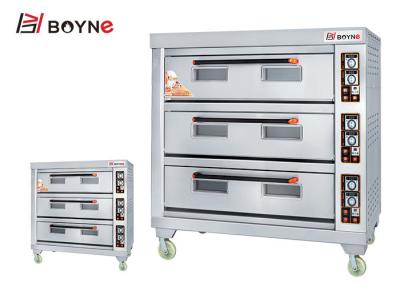 China Gas Layer Oven 2 Deck 2 Tray 300°C Thermal Conductivity Baking Equipment for Bakery for sale