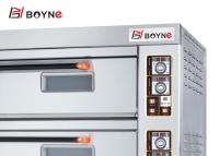 China Commercial Bakery Deck Baking Oven,Stainless Steel Double Deck Six Trays Bread Baking Oven for sale