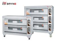 China Commercial Bakery Deck Baking Oven,Stainless Steel Double Deck Six Trays Bread Baking Oven for sale