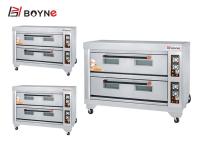 China Commercial Bakery Deck Baking Oven,Stainless Steel Double Deck Six Trays Bread Baking Oven for sale