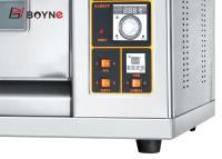 China Commercial Gas Deck Oven 1 Deck 2 Trays 1340x900x660mm Stainless Steel Bakery Oven for sale