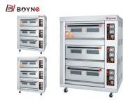 China Double Deck Four Trays Gas Oven 220V 400°C Commercial Bakery Kitchen for sale