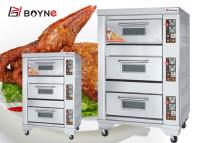 China Commercial Quality High Temperature Three Deck Three Tray Gas Bakery Oven for sale