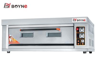 China Commercial Gas Oven One Deck Three Trays 600x400mm Baking Oven 20-400C Stainless Steel for sale