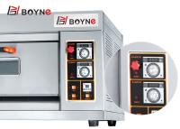 China Commercial Gas Oven One Deck Three Trays 600x400mm Baking Oven 20-400C Stainless Steel for sale
