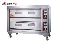 China Stainless Steel Commercial Gas Bakery Oven Two Deck Six Tray 220V 16.6kW for sale