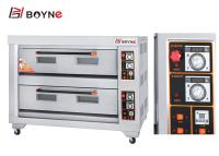 China Stainless Steel Commercial Gas Bakery Oven Two Deck Six Tray 220V 16.6kW for sale