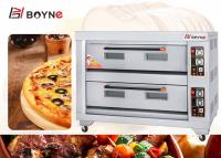 China Stainless Steel Commercial Gas Bakery Oven Two Deck Six Tray 220V 16.6kW for sale