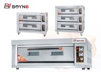 China Stainless Steel 3 Deck 9 Tray Gas Bakery Oven 220V 25kw for Cake Shop for sale