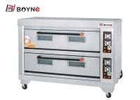 China Stainless Steel Deck Oven 220v Two Deck Two Tray for Restaurant for sale
