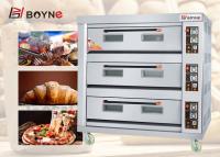 China Commercial Gas Bake Oven 3 Tray 400°C One Deck Hotel Kitchen Bakery Pizzeria for sale
