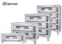 China Stainless Steel Deck Oven Four Deck Twelve Tray Large Capacity for sale