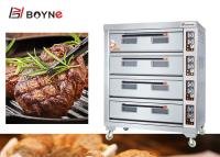China Stainless Steel Deck Oven Four Deck Twelve Tray Large Capacity for sale