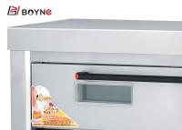 China Commercial Bakery Kitchen Equipment Double Deck Four Tray Oven 220v for sale