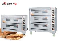 China Commercial Bakery Kitchen Equipment Double Deck Four Tray Oven 220v for sale