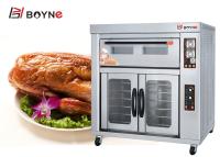 China One Deck Two Tray Electric Deck Oven 9.4kW 220V with Twelve Tray Proofer for Bakery for sale