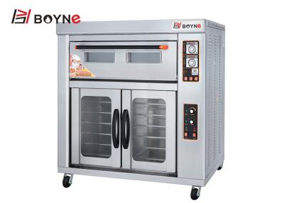 China One Deck Two Tray Electric Deck Oven 9.4kW 220V with Twelve Tray Proofer for Bakery for sale