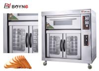 China Two Deck Four Trays Gas Oven With Proofer Baking Oven With Fermentation Box Kitchenware for sale