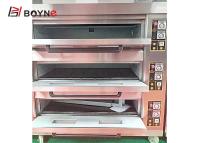 China Gas Three Deck Three Tray Baking Oven Stainless Steel for Bread Shop for sale