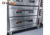 China Gas Three Deck Three Tray Baking Oven Stainless Steel for Bread Shop for sale