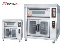 China Industrial Stainless Steel Gas Oven with Proofer 1 Layer 2 Trays 220V 8.3kW for sale