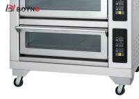 China Three Layer Six Trays Deck Oven With Long Glass Electric 380v  with digital computer for sale